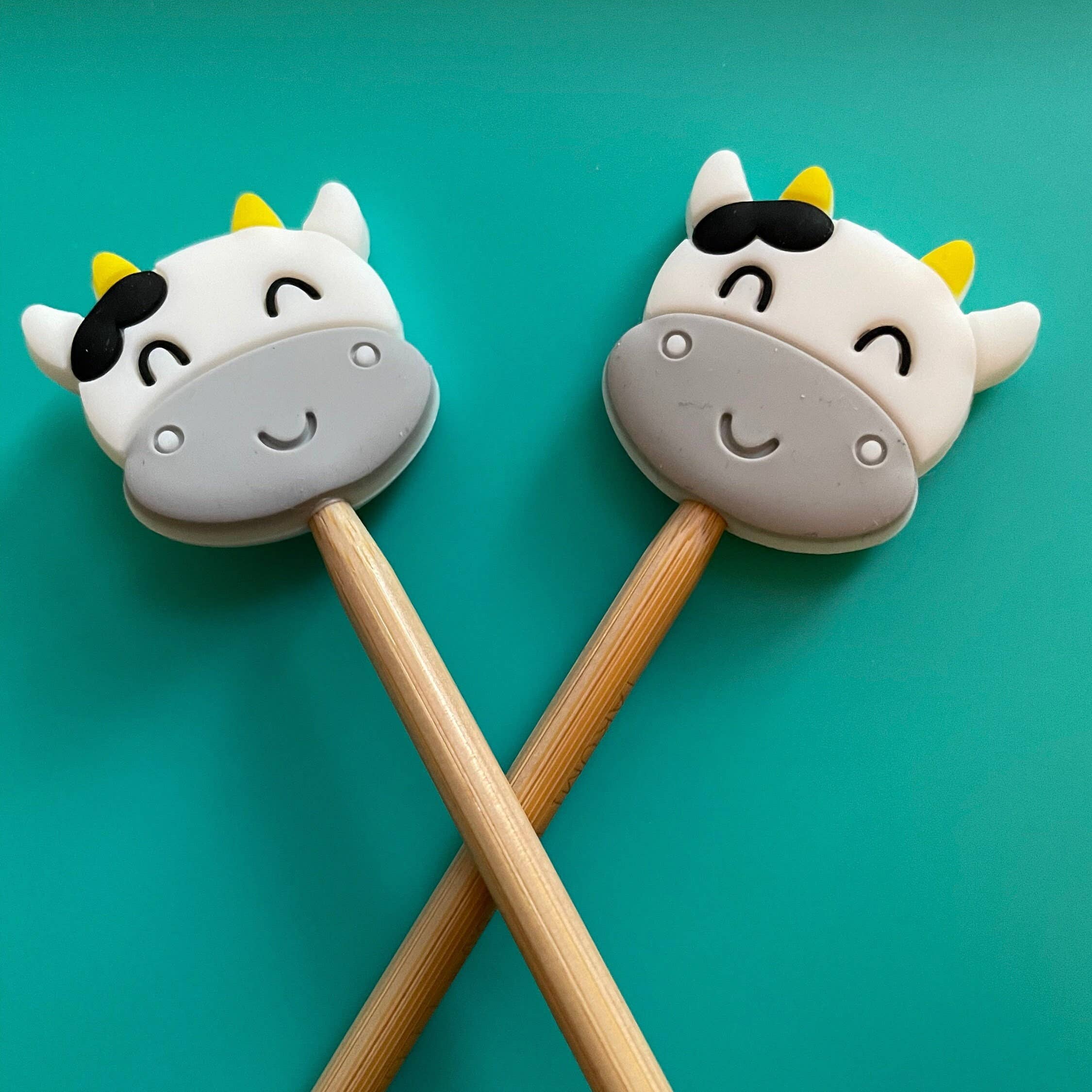 Comma Craft Co - Kawaii Milk Dairy Cow Head - grey Farm Animals Gift ...